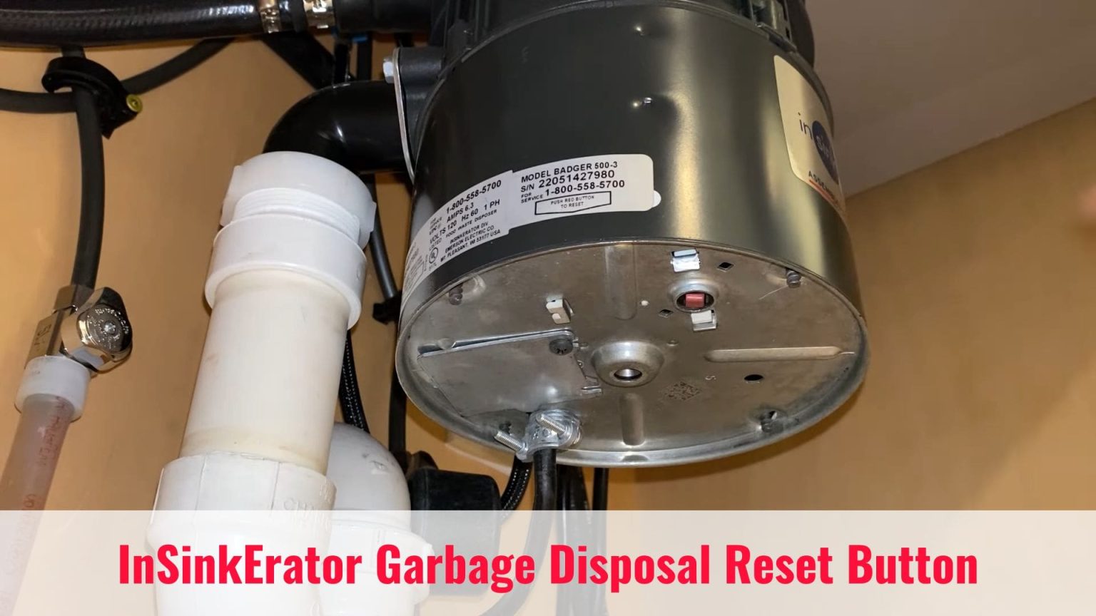 InSinkErator Garbage Disposal Reset Button