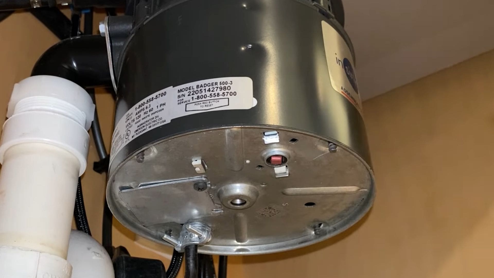 InSinkErator Garbage Disposal Reset Button