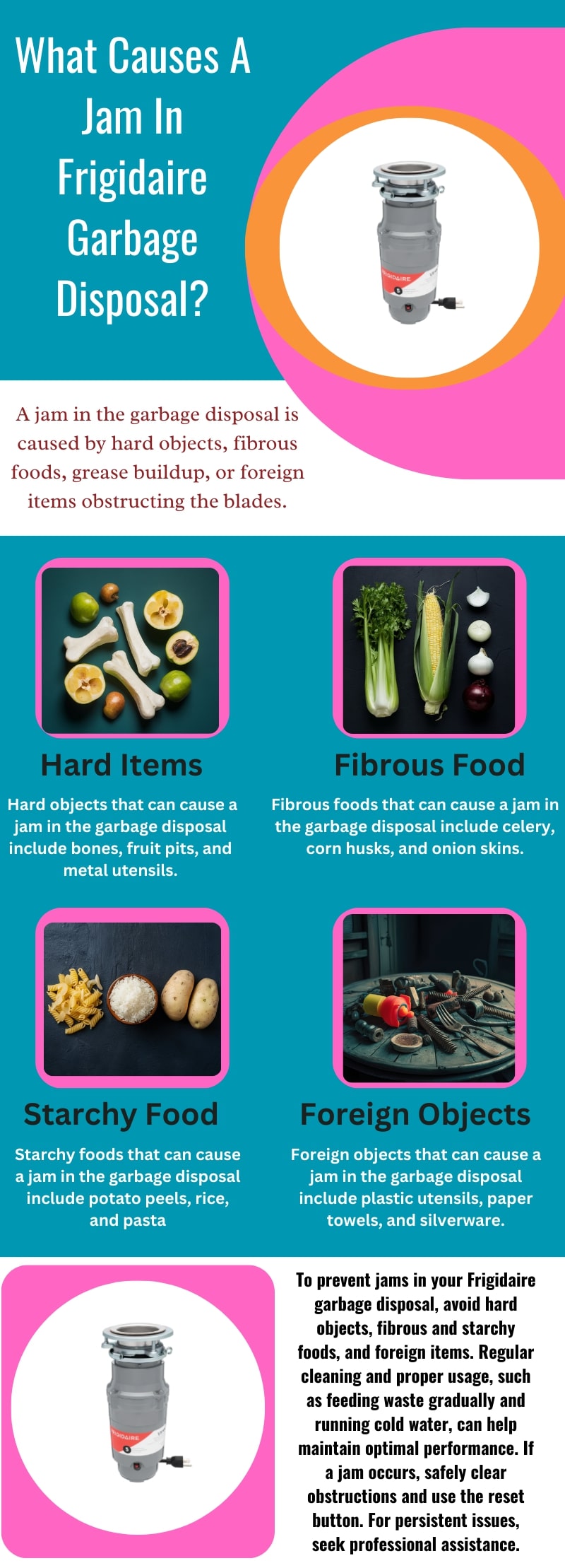 Frigidaire Garbage Disposal Jammed [How To Fix] - Fix The Disposal