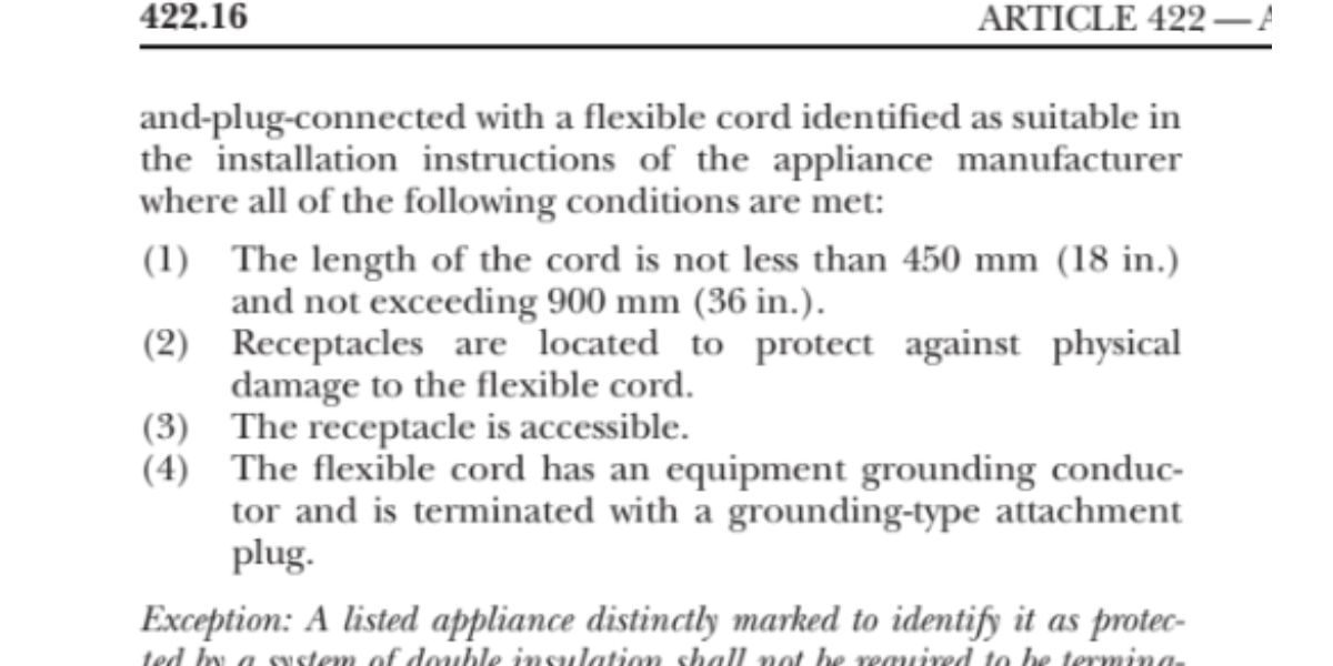 Garbage Disposal Code Requirements for Safe Installations