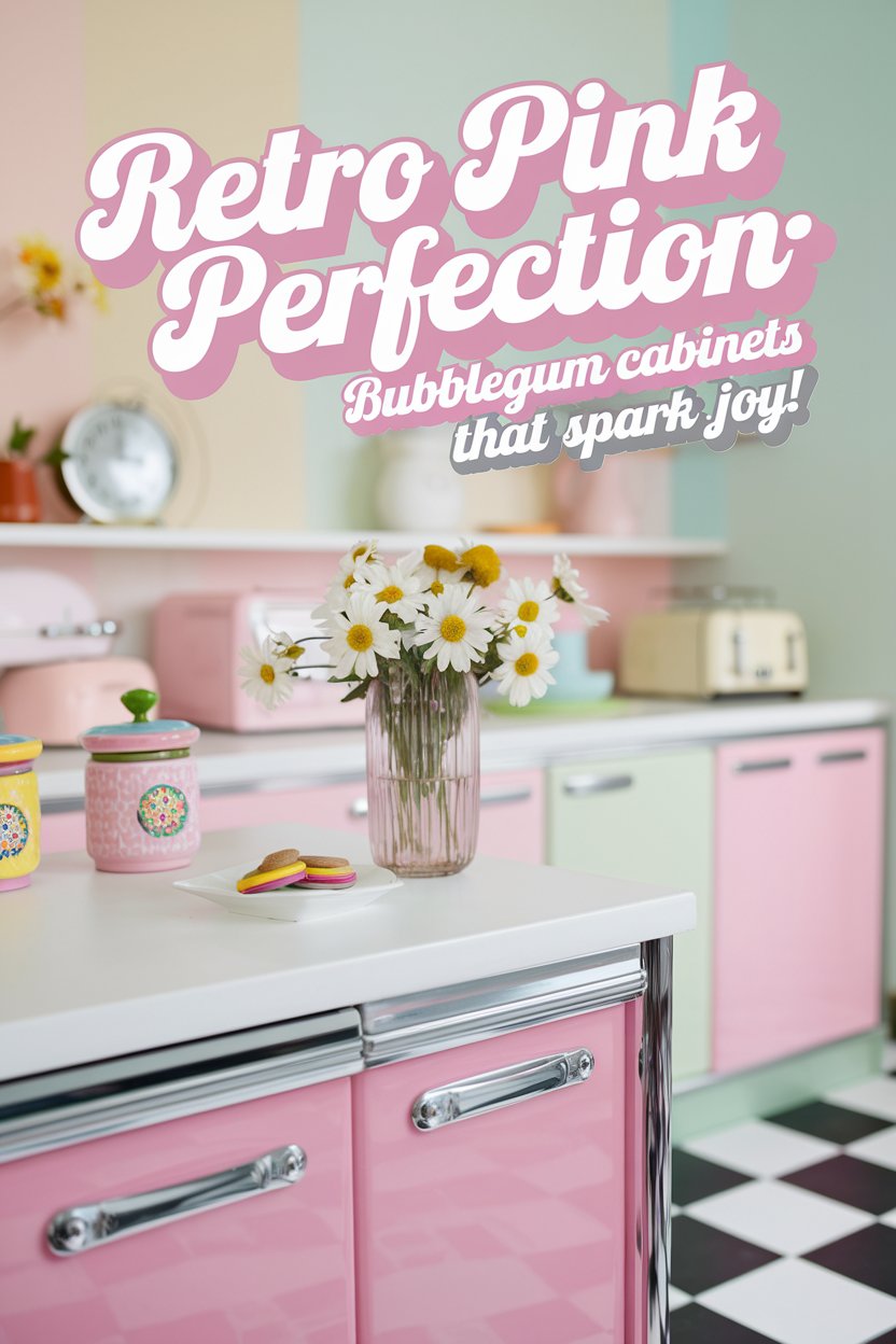 21 Retro Pink Kitchen Ideas for Vintage Charm - Fix The Disposal
