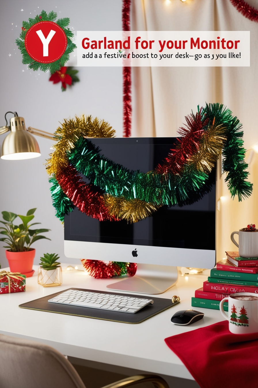 21 DIY Office Christmas Decor Ideas