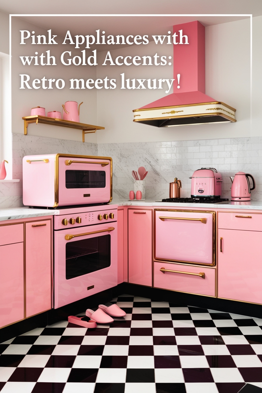21 Retro Pink Kitchen Ideas for Vintage Charm - Fix The Disposal