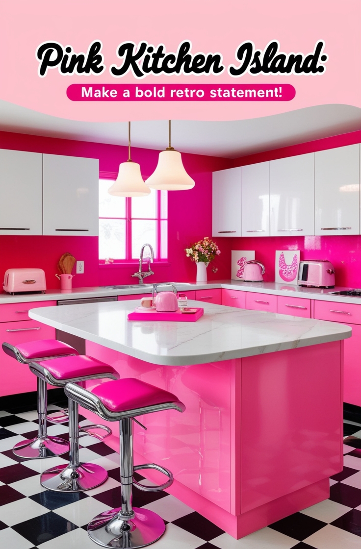 21 Retro Pink Kitchen Ideas for Vintage Charm - Fix The Disposal