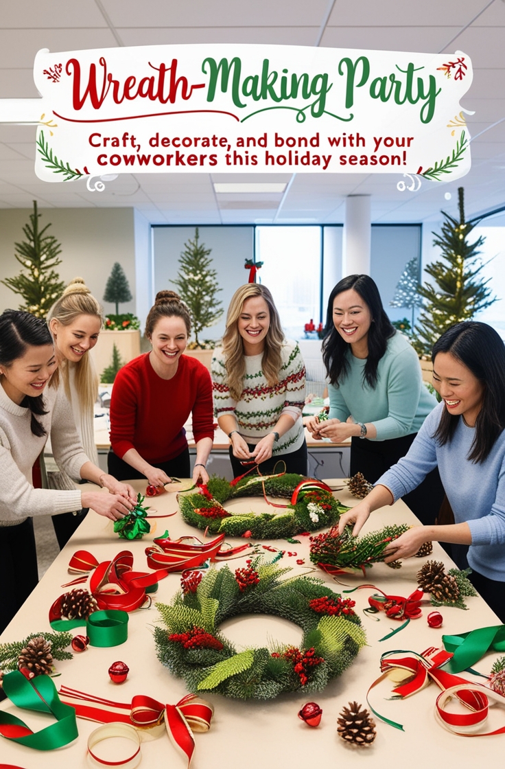 21 DIY Office Christmas Decor Ideas