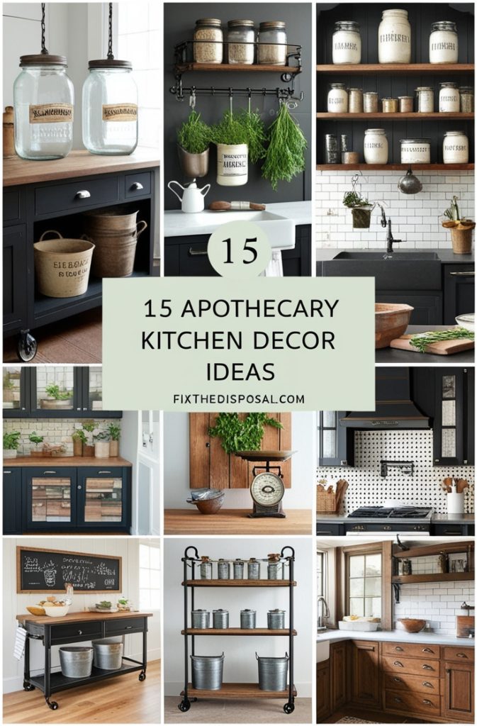 15 Apothecary Kitchen Decor Ideas for a Timeless Vintage Look