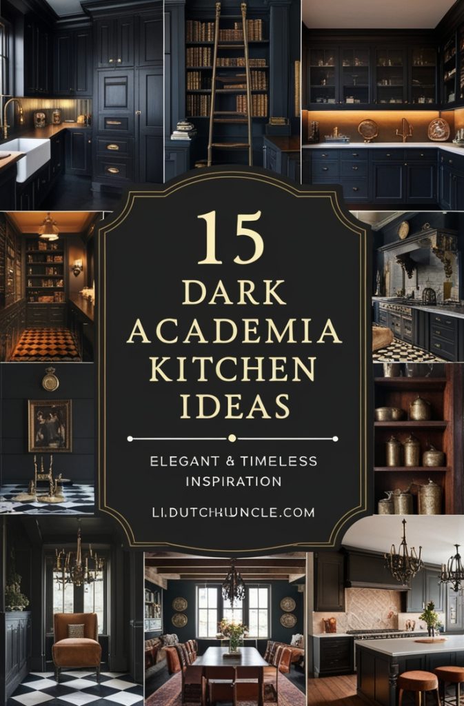 15 Dark Academia Kitchen Ideas to Inspire Timeless Elegance