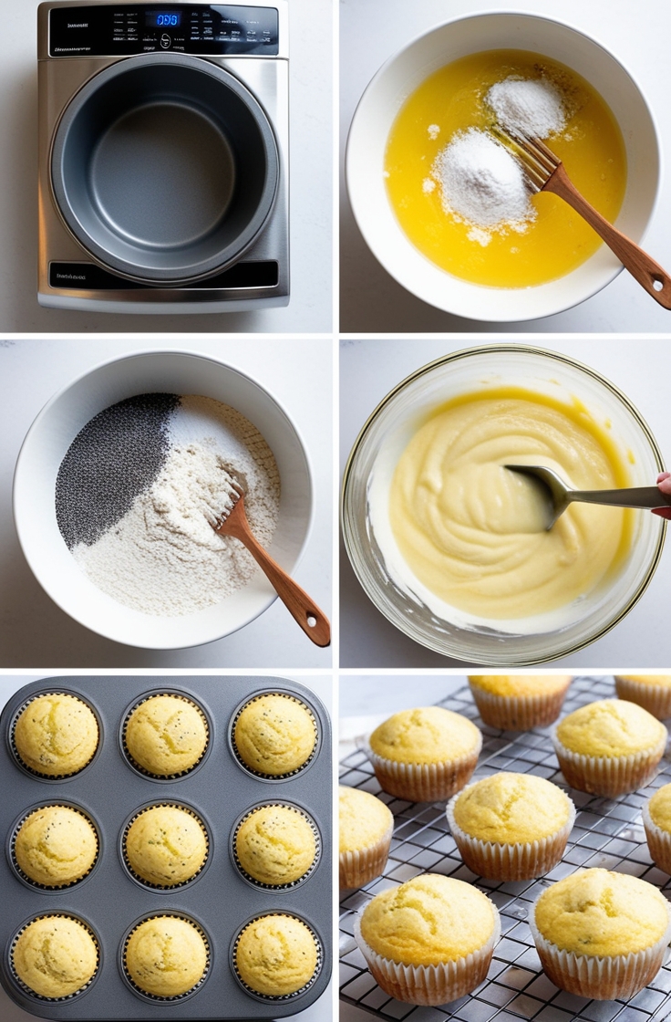 Bakery-Style Lemon Poppy Seed Muffins Recipe