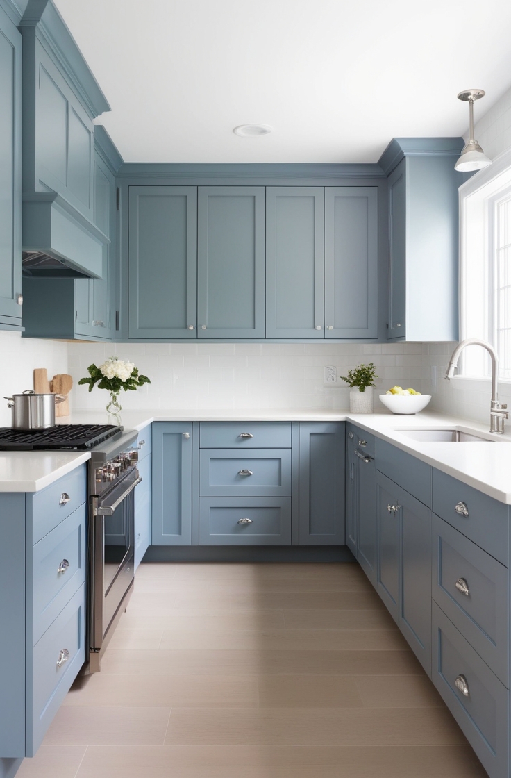 15 Blue Gray Kitchen Cabinets for a Stylish, Modern Touch