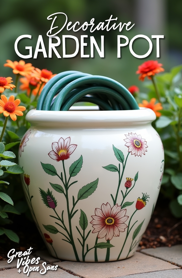 13 DIY Garden Hose Holder Ideas for a Tidy Yard