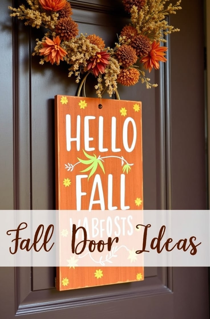 15 Fall Door Hanger Ideas to Welcome Autumn with Style
