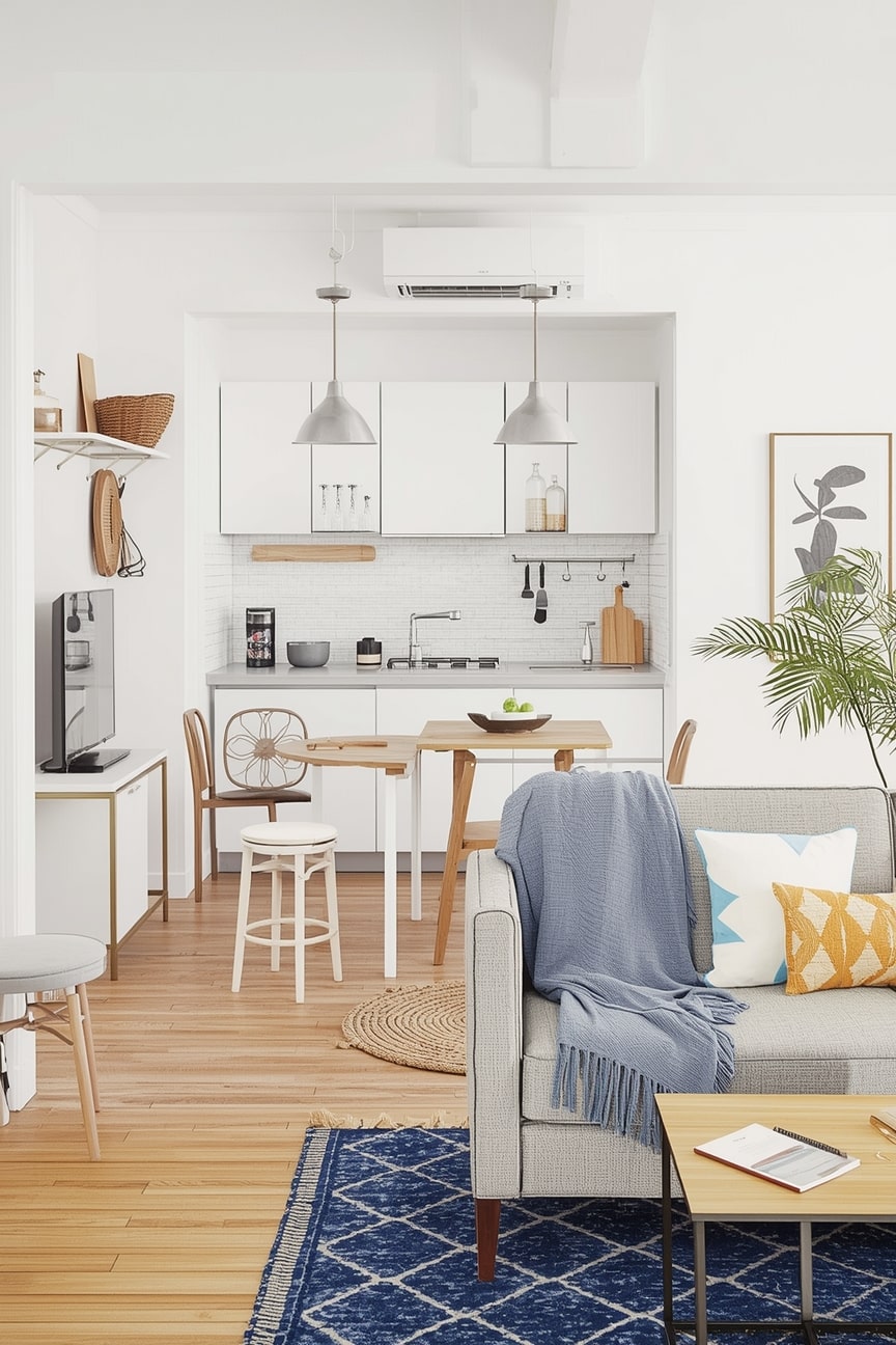 11 Small Kitchen and Living Room Combo Ideas for Small Spaces