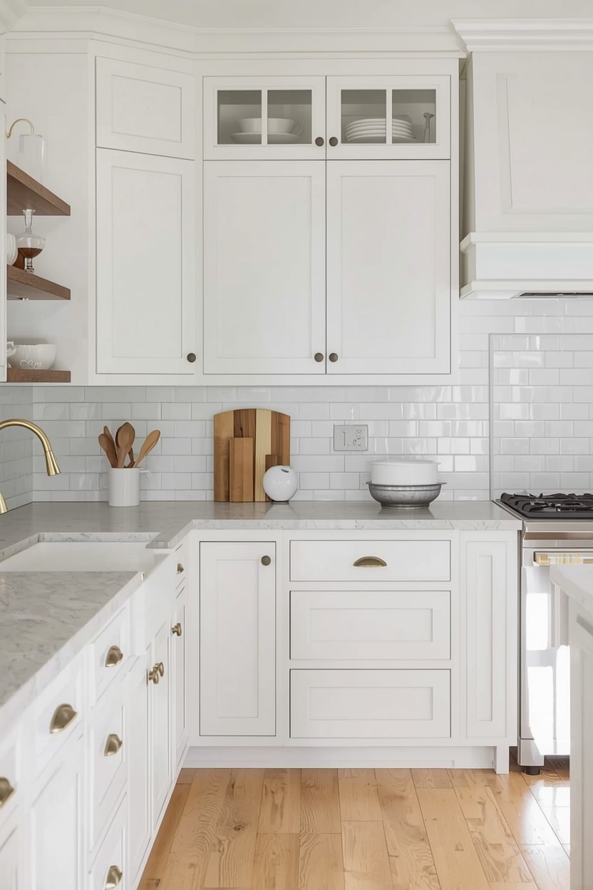 11 Country Kitchen Ideas with White Cabinets for Timeless Style