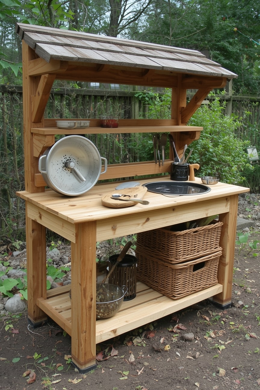 11 Mud Kitchen Ideas for Creative Outdoor Play at Home