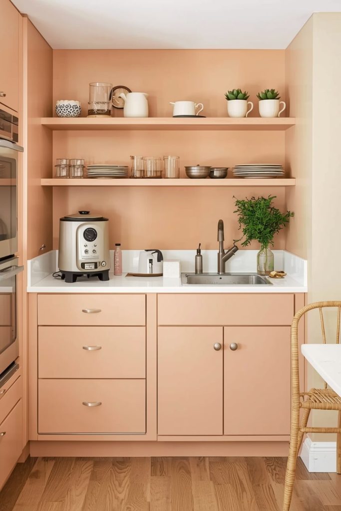 11 Peach Color Kitchen Ideas for a Warm & Stylish Home
