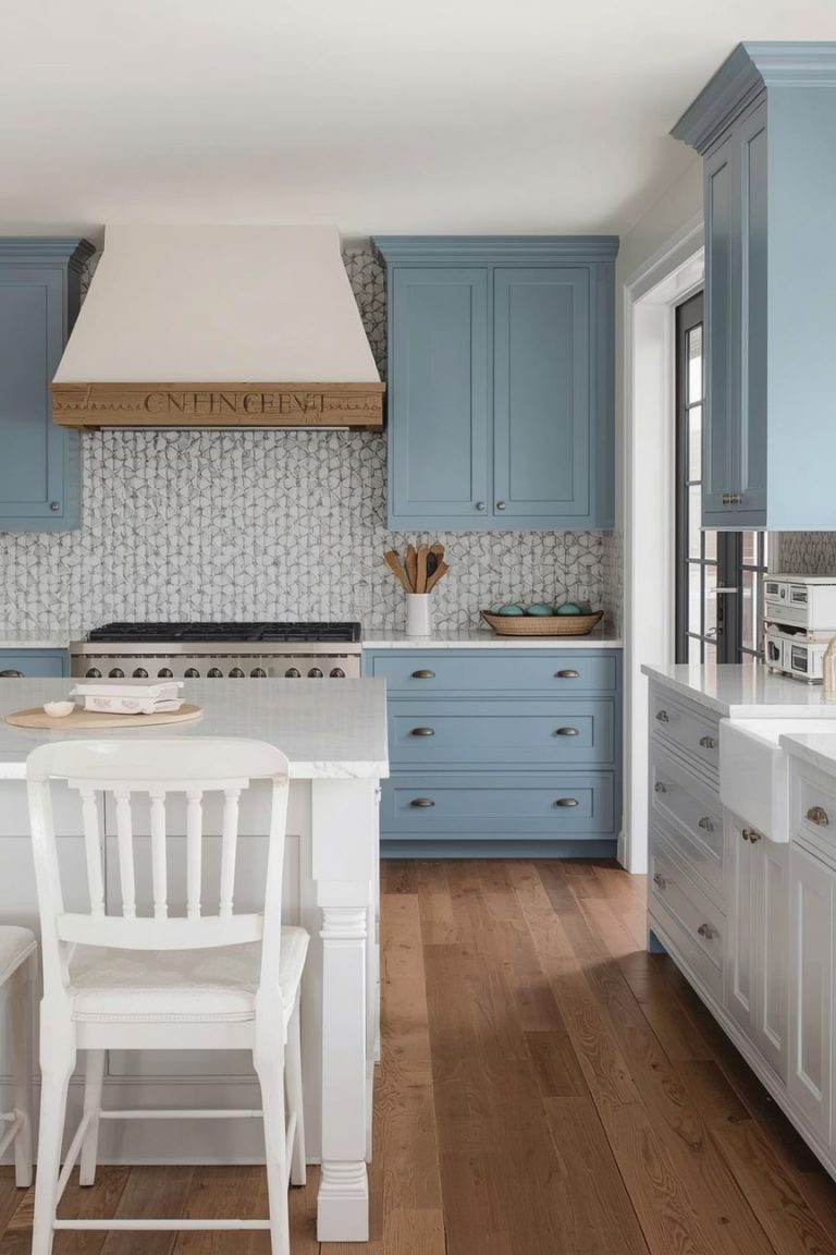 13 Blue Country Kitchen Ideas for Cozy Farmhouse & Cottage Style Homes