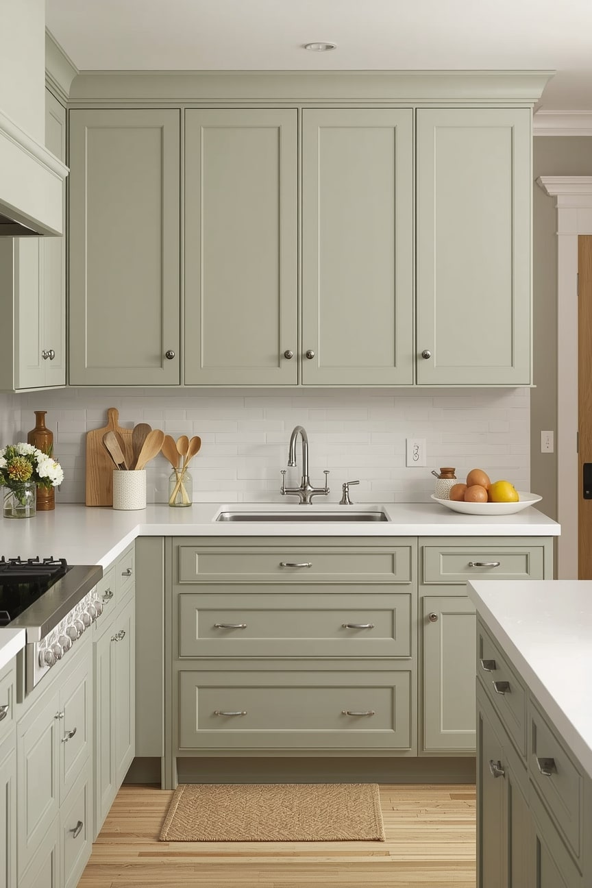 11 Green Country Kitchen Ideas for Cozy Farmhouse & Rustic Style Homes