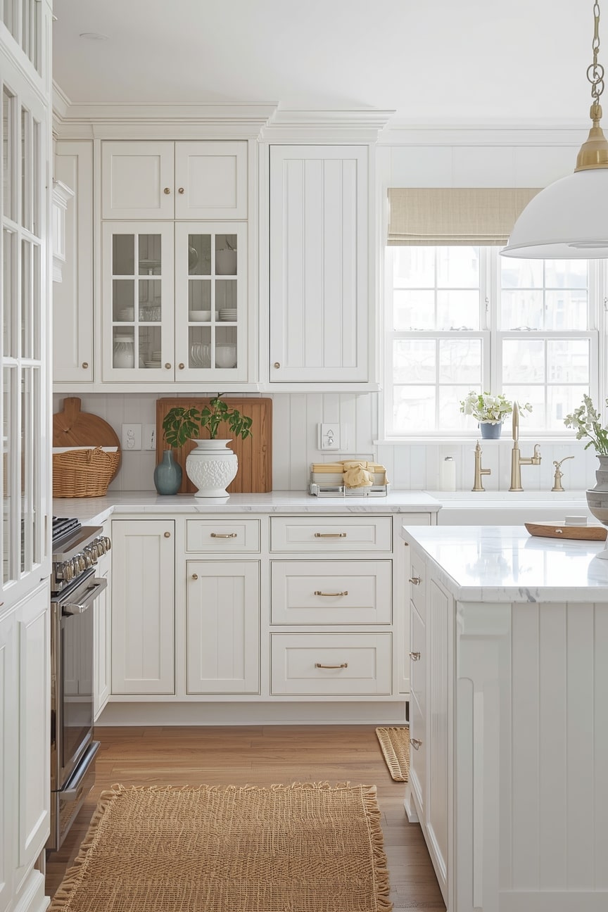 11 Country Kitchen Ideas with White Cabinets for Timeless Style