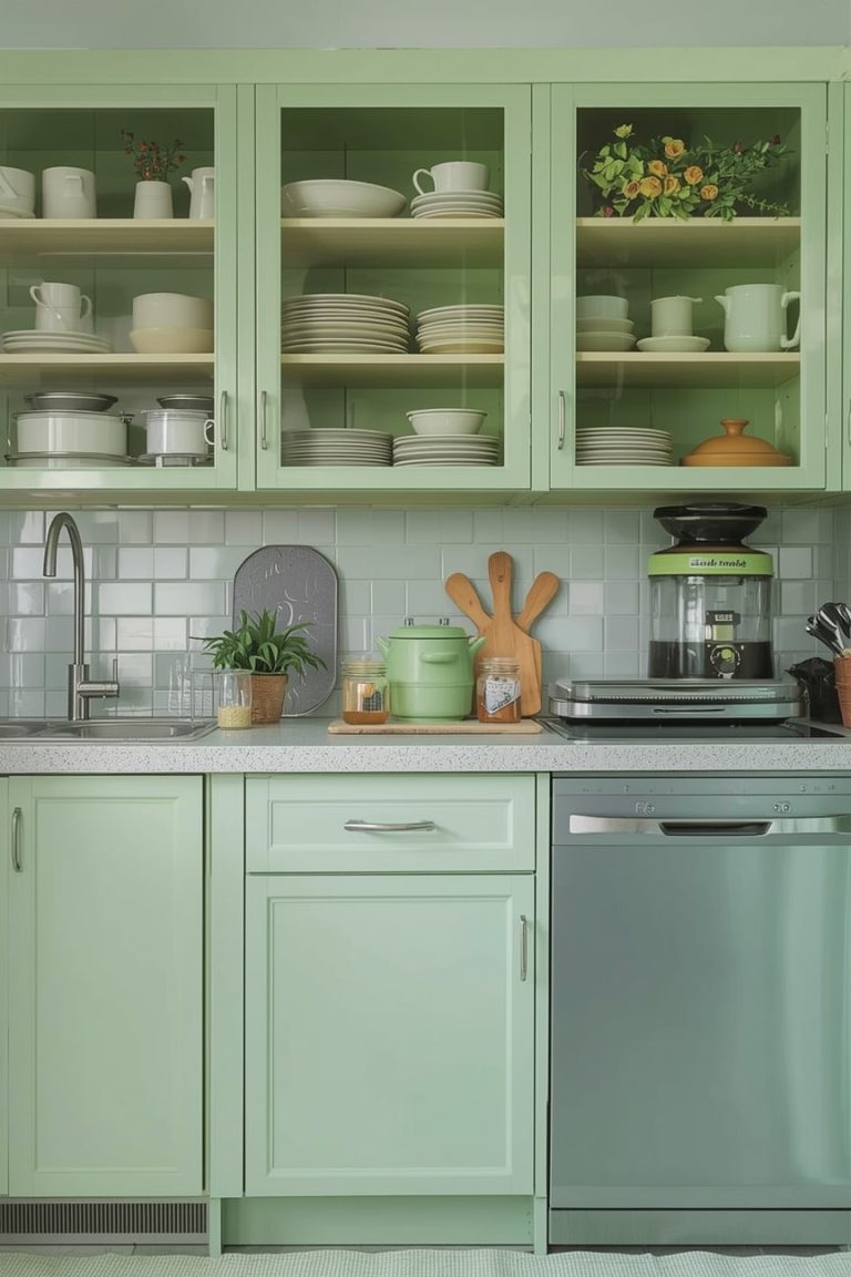 13 Retro Green Kitchen Ideas for a Stylish Vintage-Inspired Makeover