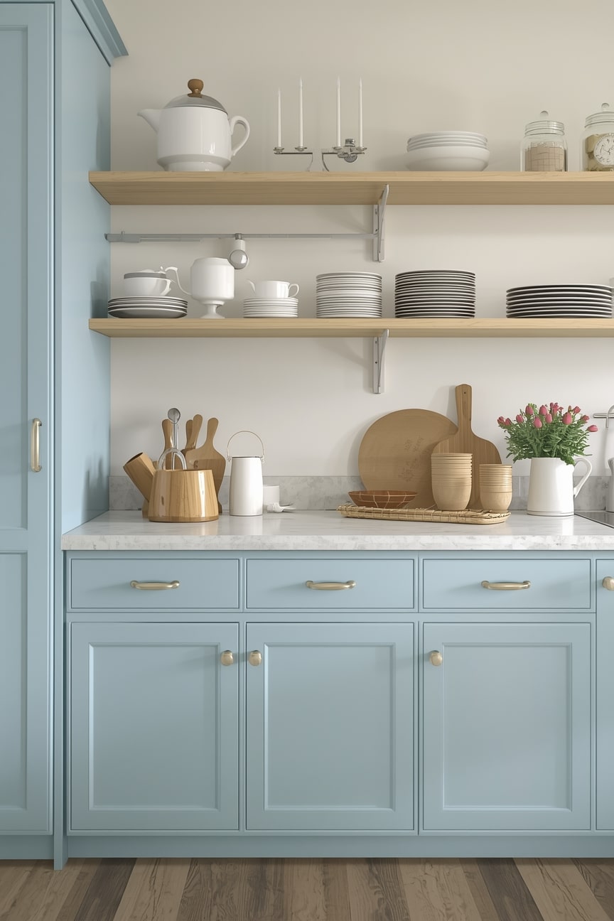 13 Retro Blue Kitchen Ideas for a Timeless Vintage-Style Makeover