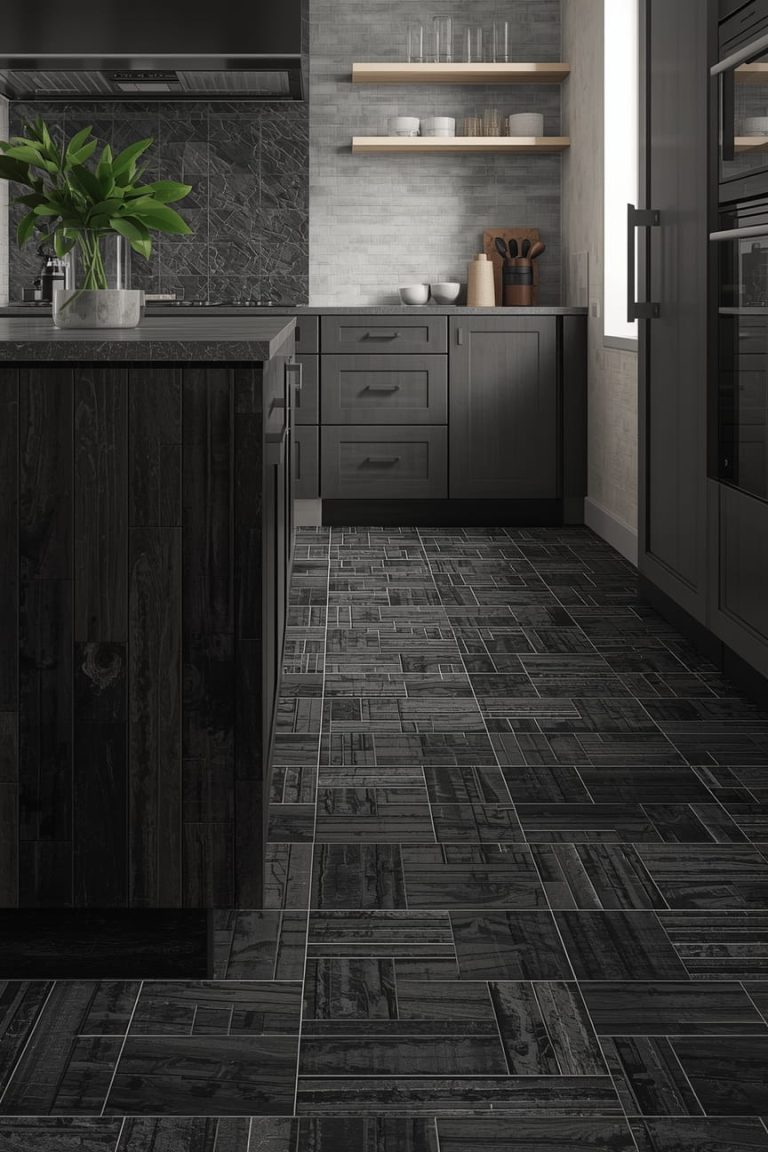 9 Black Kitchen Flooring Ideas for a Bold, Modern Look
