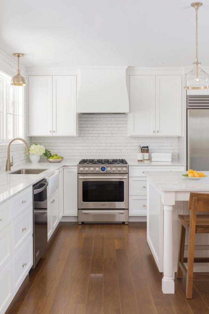 9 Brown and White Kitchen Ideas for a Warm, Stylish Look