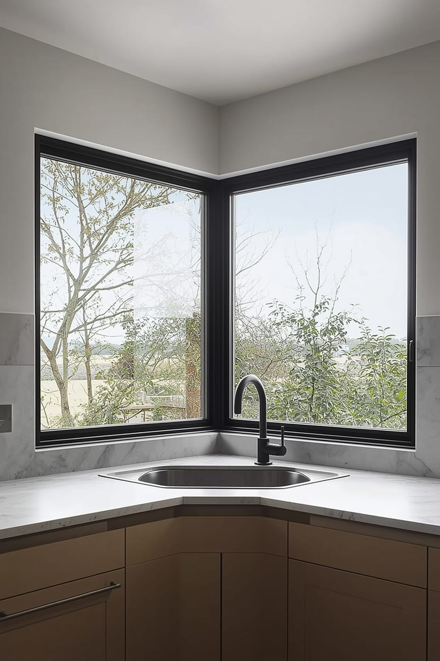 13 Corner Kitchen Window Ideas to Maximize Light & Style