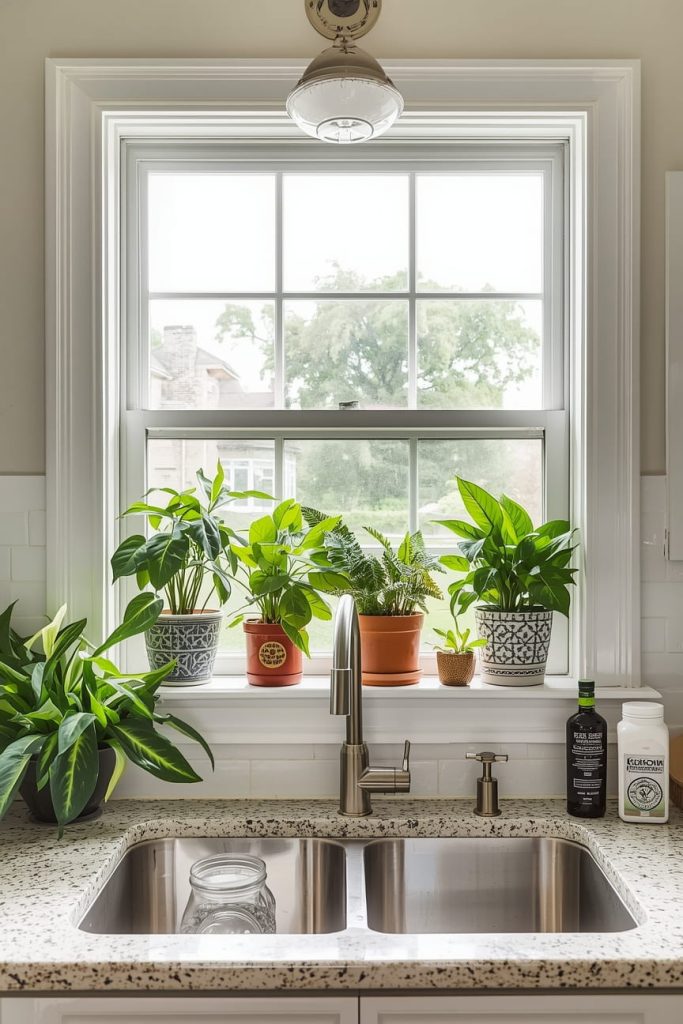 11 Kitchen Window Ideas Over Sink Plants for a Fresh Look