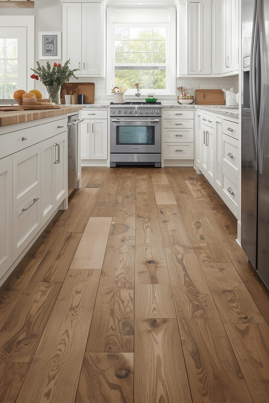 11 Rustic Kitchen Flooring Ideas for a Warm Farmhouse Look