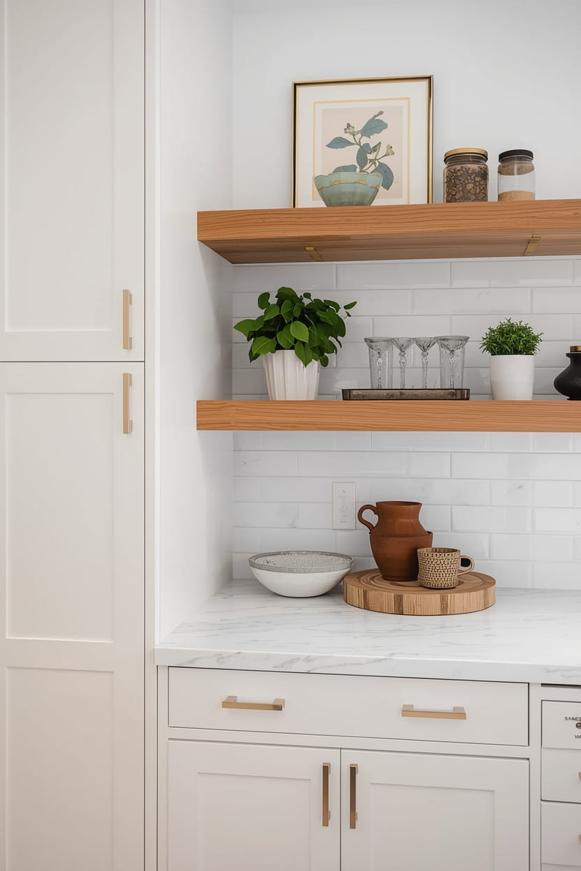 9 Shelves on Side of Kitchen Cabinets to Maximize Storage & Style