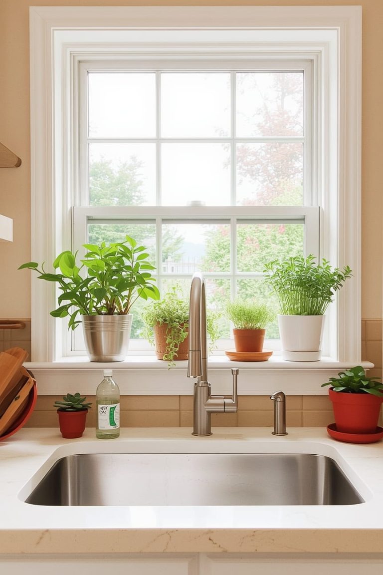 11 Kitchen Window Ideas Over Sink Plants for a Fresh Look