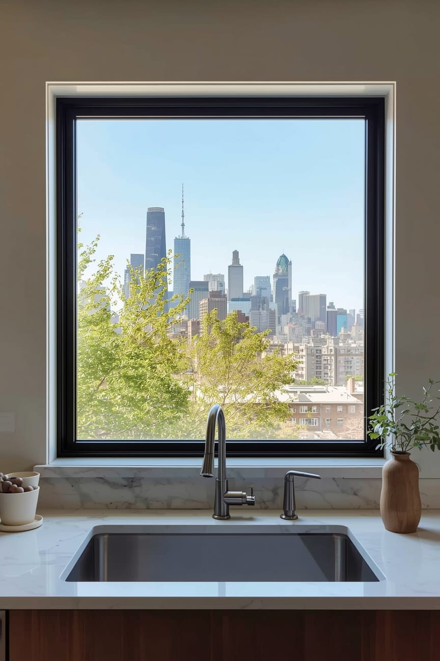 13 Long Kitchen Window Ideas to Brighten & Style Your Space