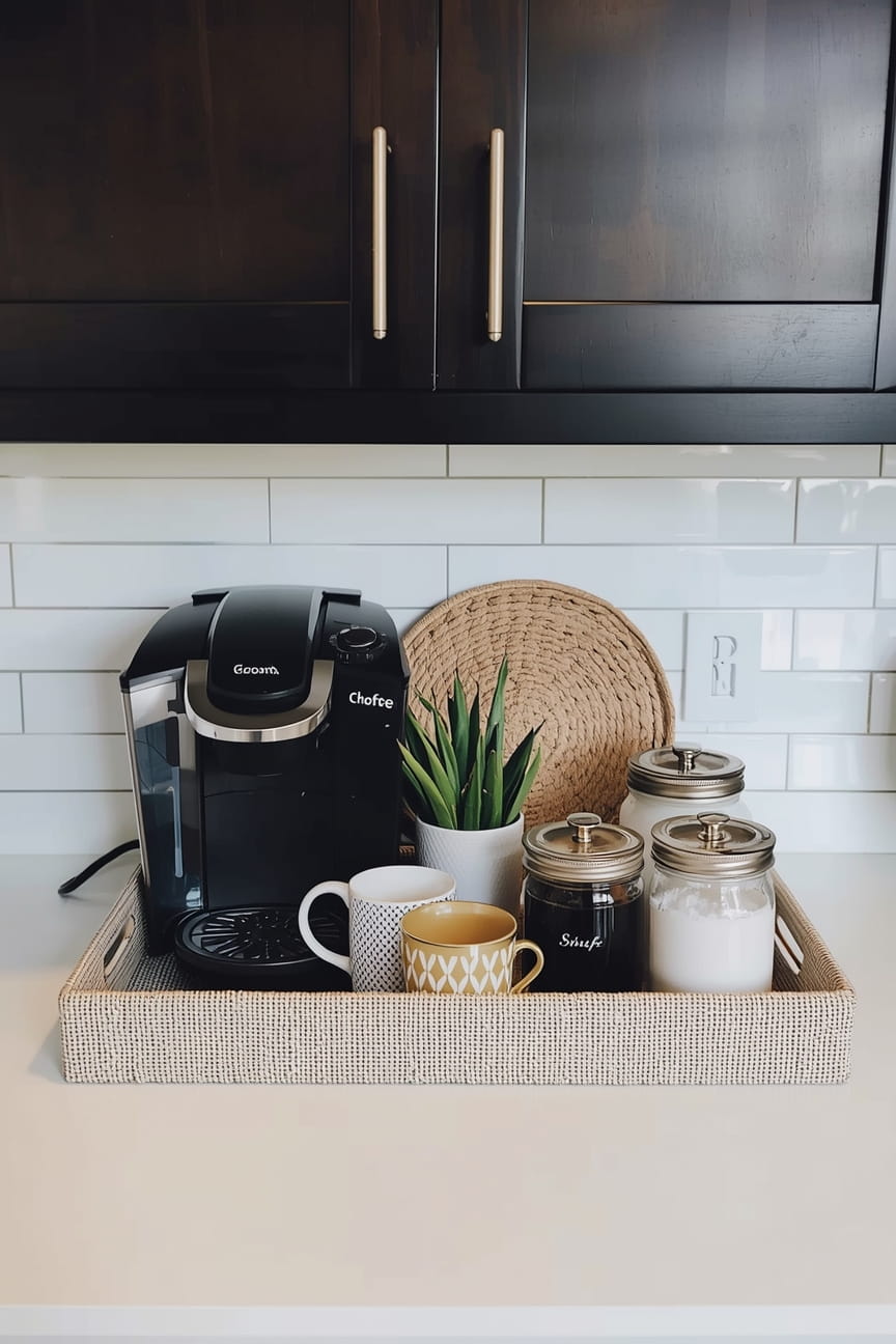 11 Coffee Area on Counter Ideas for a Stylish Kitchen