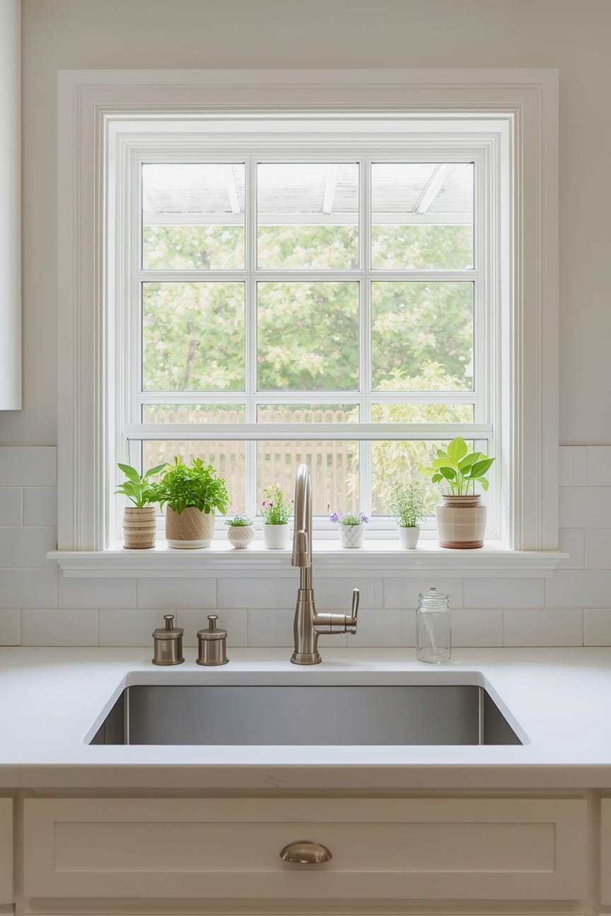 13 Window Over Kitchen Sink Ideas for a Bright Kitchen - Fix The Disposal