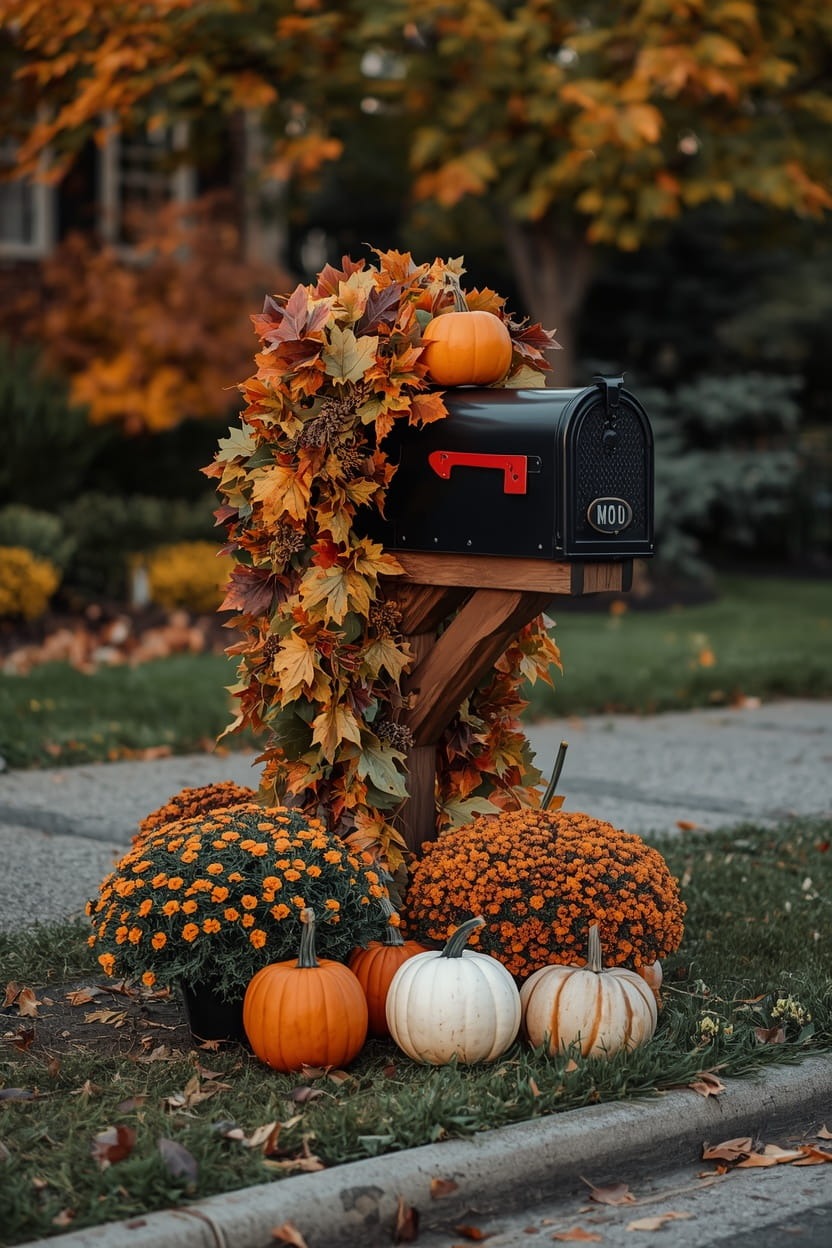 12 Fall Mailbox Decorating Ideas for Cozy Curb Appeal